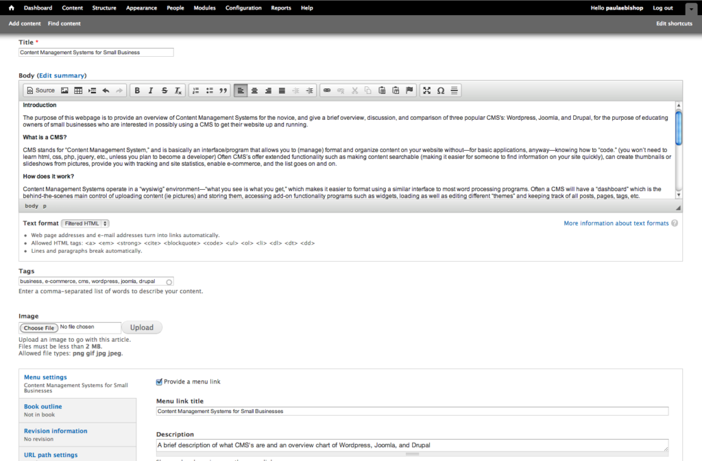 Content Management Systems, Take 5... - Bishop Design